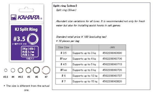 Kahara Split Ring Stainless Steel Size 7 (3820) | eBay