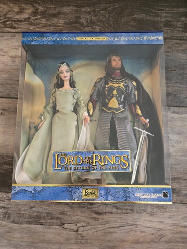 Barbie Ken Doll Boxed Gift Set Lord of Rings LOTR NRFB BNIB King ...