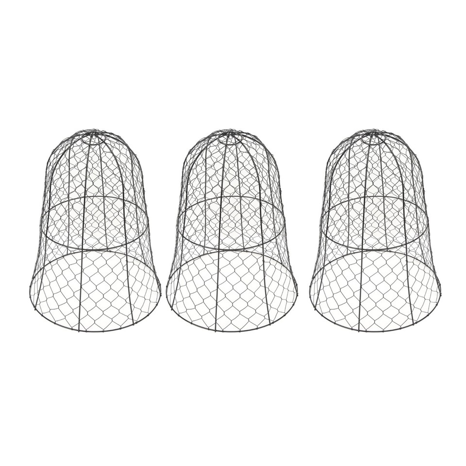 10 Packs Black Garden Chicken Wire Cloche Thickened Construction Plant ...