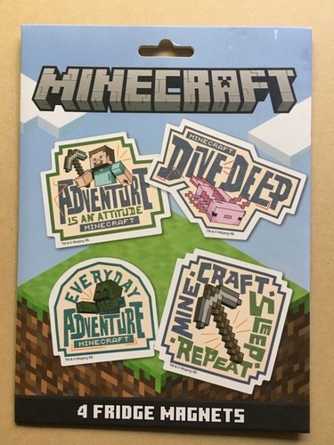 ~ Minecraft Magnet Set of 4 ~ | eBay