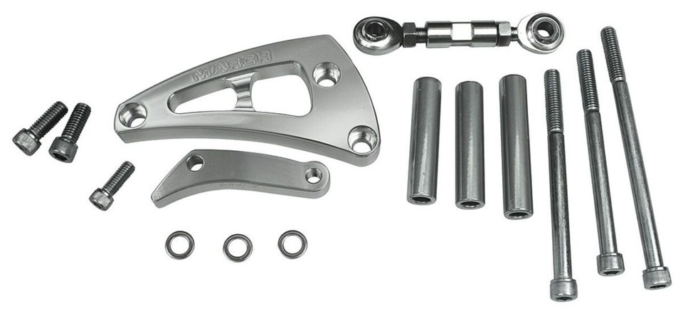 Small Block Chevy Mid-Mount Alternator Bracket SBC 327 350 383 400 ...