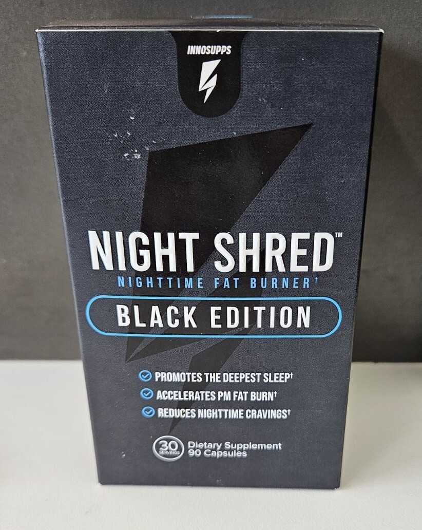 Inno Supps Night Shred Black Edition 90 Capsules Sealed Night Time Fat ...