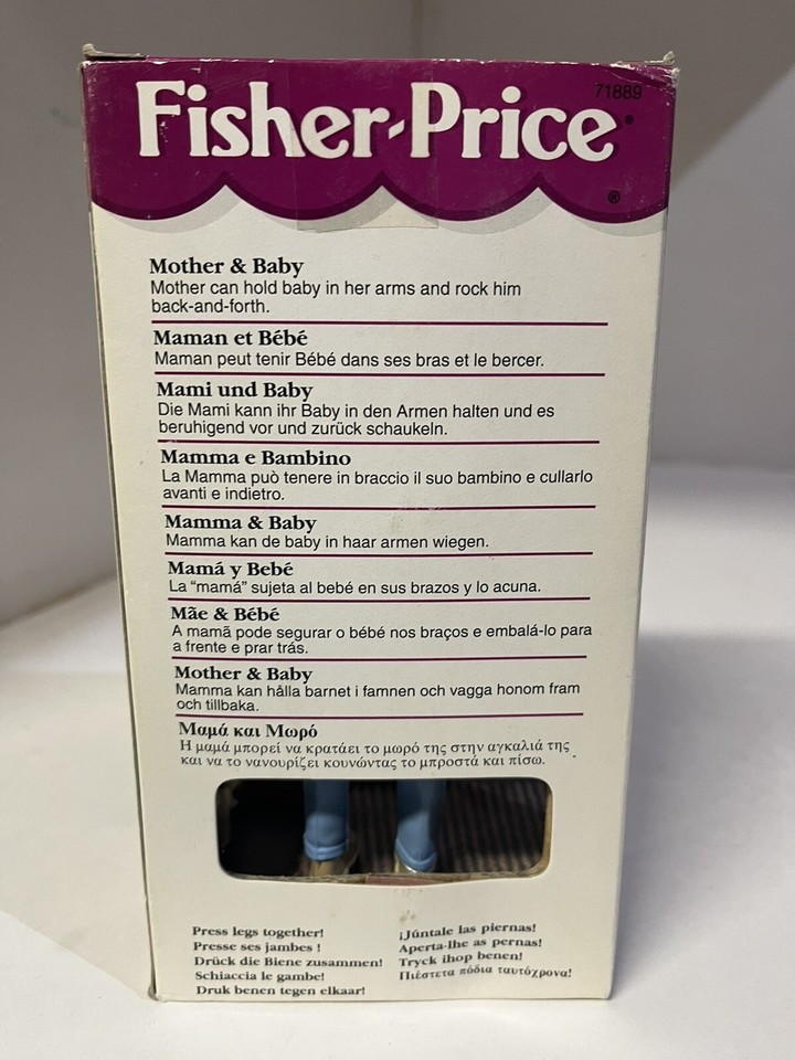 NEW Vintage Fisher Price Loving Family Dollhouse MOTHER & BABY Figures ...