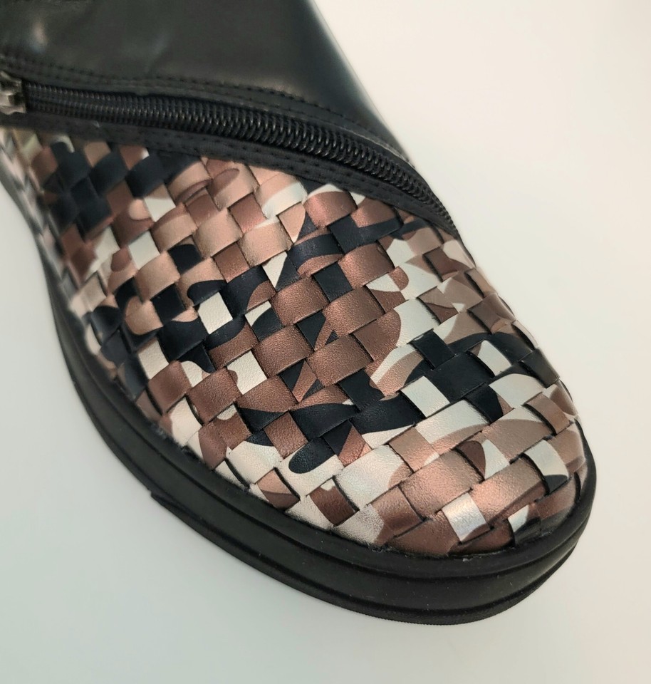 Bernie Mev Size 9.5-10 / EU 40 Michelle Comfort Woven Sneakers Metal ...