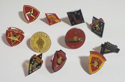 LOT OF 11 USMC MARINE CORPS PINS | eBay