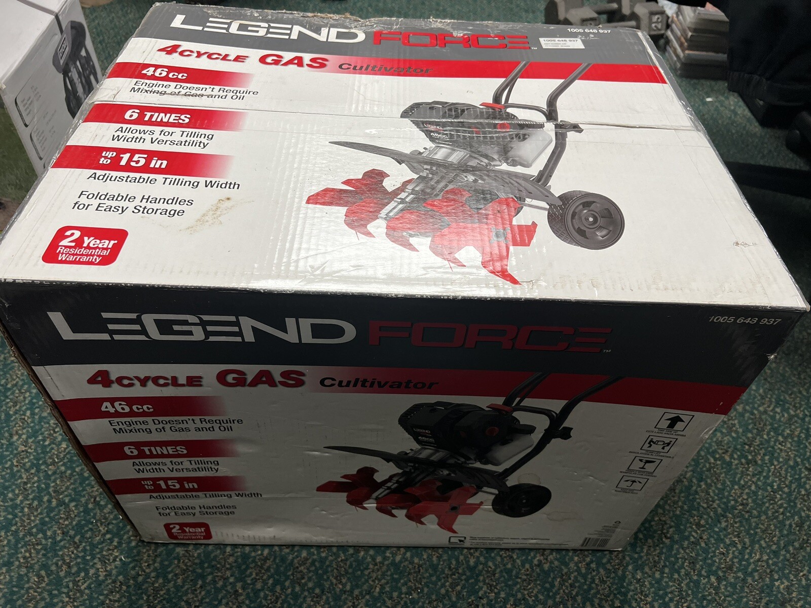 New Legend Force Assembled Cultivator 15-In 4-Cycle 46-cc Powered Gas ...