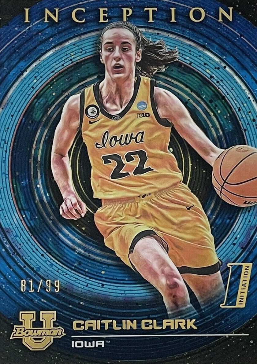 2022-23 Bowman Inception University - Blue Foil V2 #68 Caitlin Clark ...