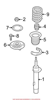 For BMW Genuine Suspension Strut Front 31316873721 | eBay