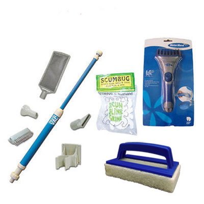 Hot Tub Cleaning Tool Kit Spa Vac Scum Bug Tub Scrubber Filter Comb ...