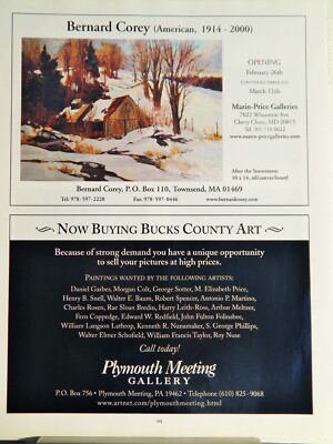 BERNARD COREY / CARL SPRINGER ART PIECES ORIG VTG 2005 ADVERTISEMENT ...