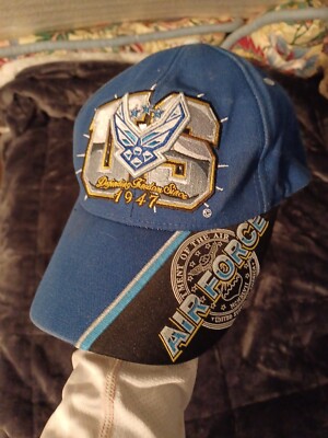 U.S. AIR FORCE Hat USAF Military Logo Embroidery CSI ball cap Blue | eBay