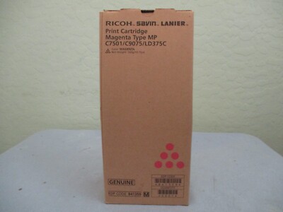 Genuine Ricoh Savin Lanier Type MP C7501, C9075, LD375C Magenta Toner ...