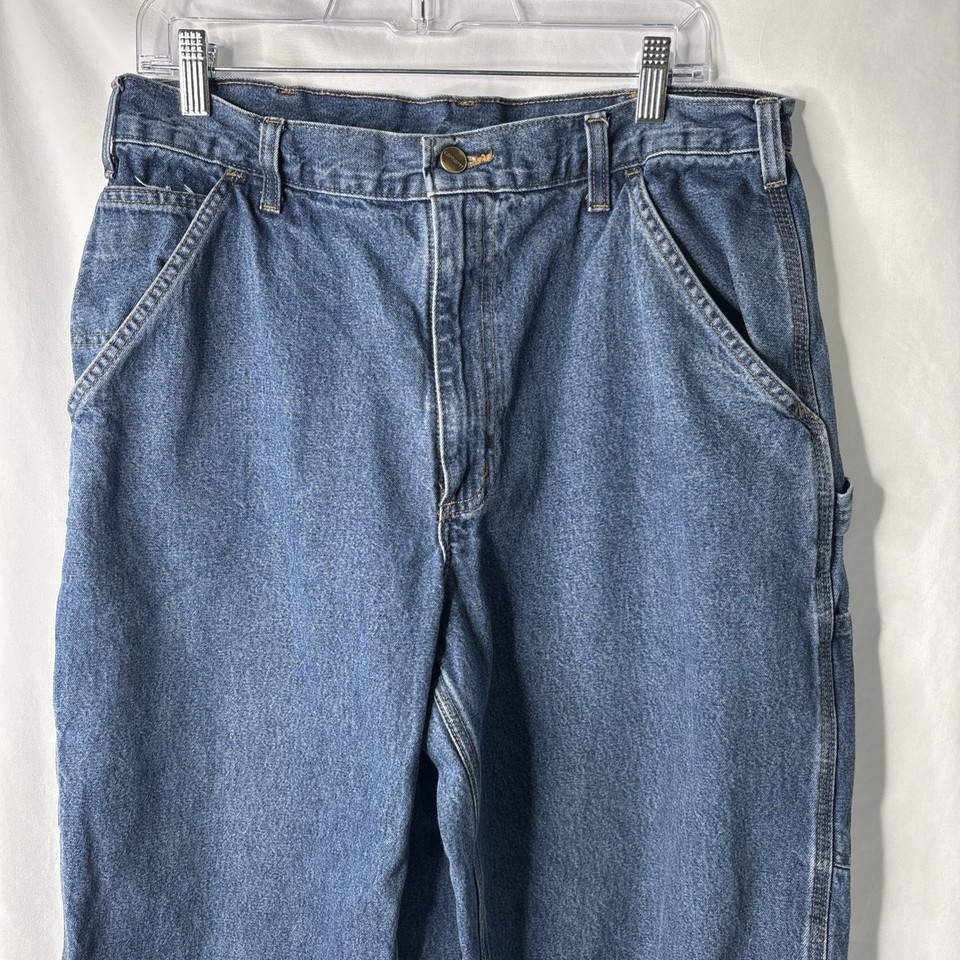 Carhartt Size 36x30 (29) 100135 Mens Carpenter Work Blue Denim Jeans | eBay