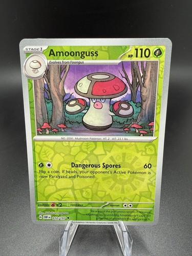Pokemon TCG - Reverse Holo Amoonguss 10/197 - Obsidian Flames 2023 | eBay