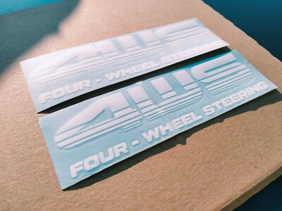 4WS FOUR-WHEEL STEERING decals HONDA PRELUDE 3RD III GEN WHITE | eBay