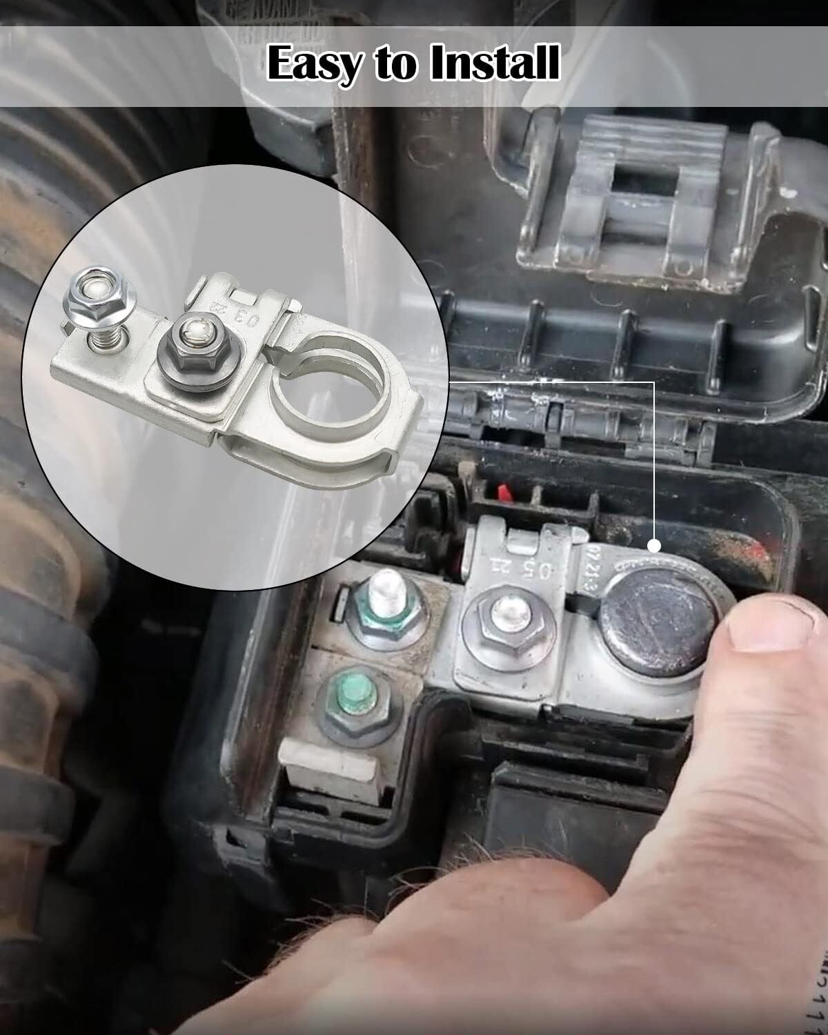 Positive Battery Terminal Connector 91980-3X010 For Hyundai Accent ...