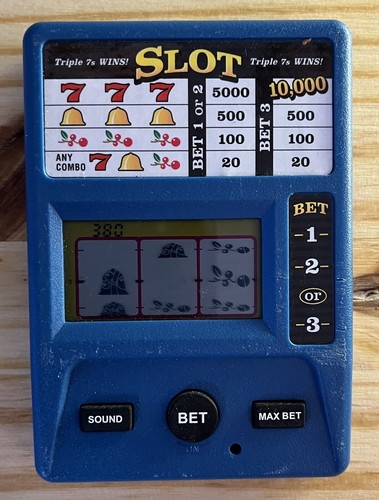 RecZone Triple 7s Casino 3 Reel Slot Machine Handheld Electronic Game ...