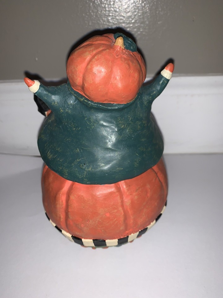 Halloween Pumpkin KSA Inc Happy Halloween 1st Place Clock Figurine Jack ...