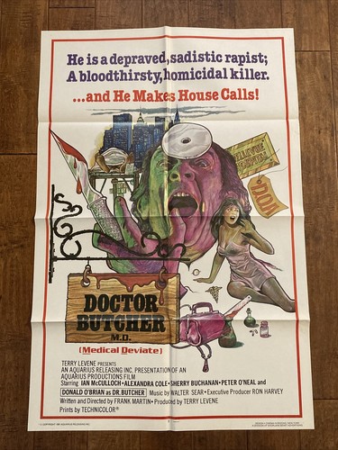 Doctor Butcher M.D. -Original Movie Poster - Horror | eBay