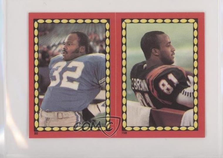 1988 Topps Super Star Sticker Back Cards Mike Quick Garry James Eddie ...