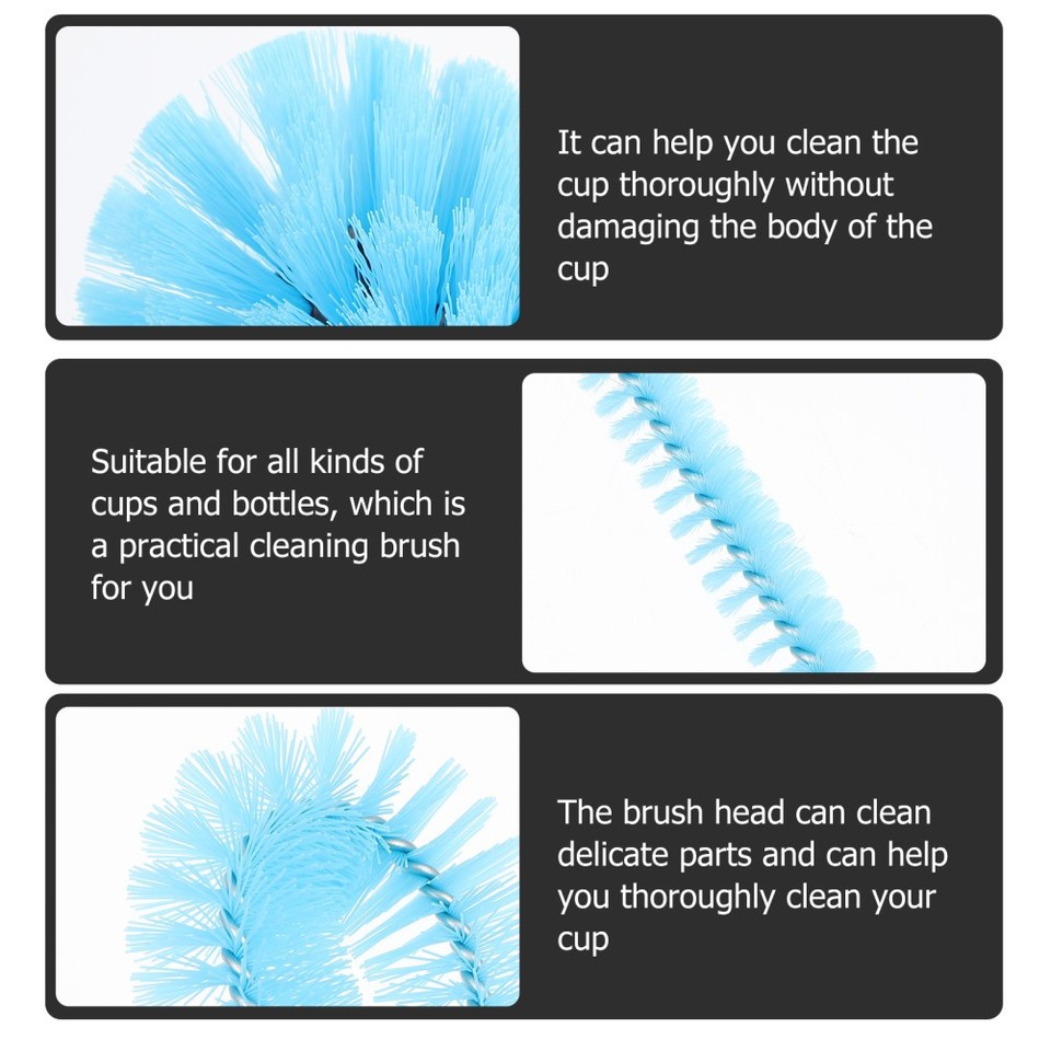 4 Pcs Tumbler Lid Cleaning Brush Water Bottle Cleaner Washing Travel ...