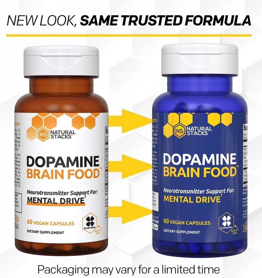 NATURAL STACKS Dopamine Brain Food -Dopamine Supplement for Focus & Mental Drive | eBay