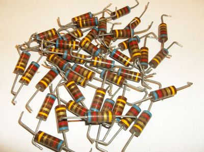 50 Allen Bradley Carbon Comp Resistors 620 ohm RCR 1 Watt 5% | eBay