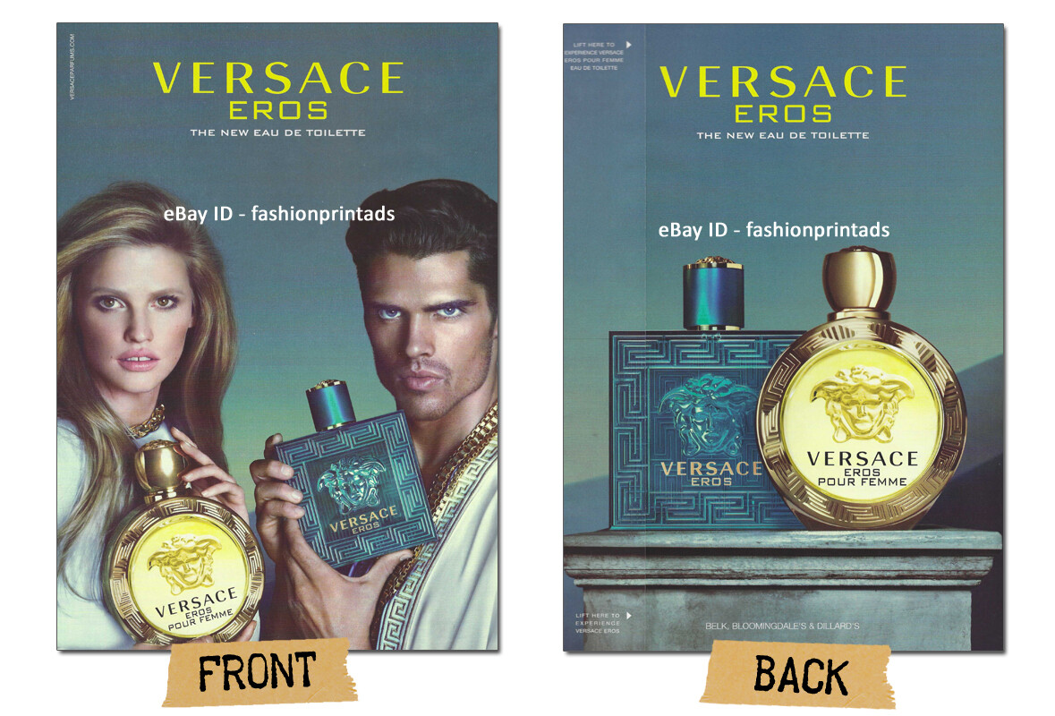 Brian Shimansky Versace VERSACE Fragrances 2 Page Magazine PRINT AD