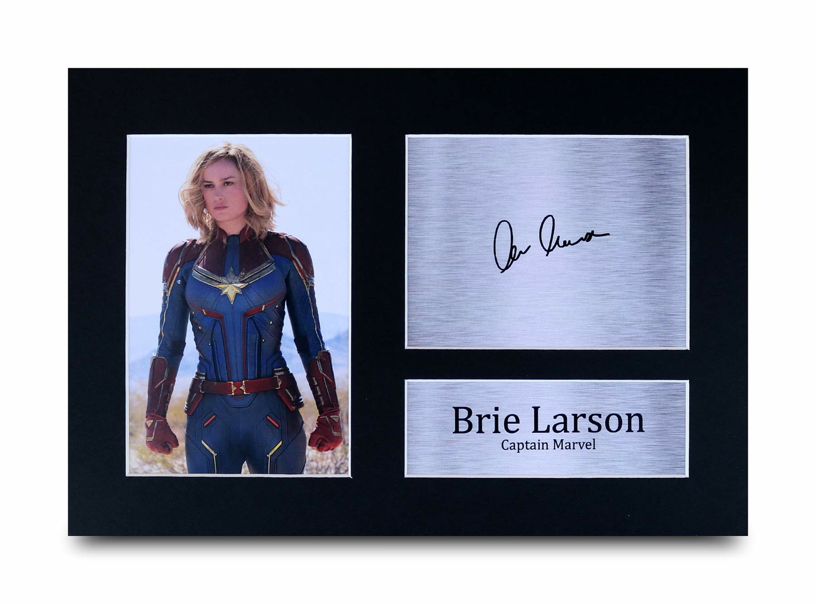 Brie Larson Signed Pre Printed Autograph A4 Photo Gift For a Captain ...