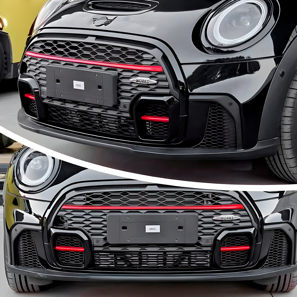 For Mini Cooper LCI2 F55 F56 JCW Lower Grille Stone Guard Mesh Cover ...