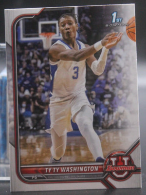 Ty Ty Washington (Kentucky Wildcats/RC) - 2022 Bowman U. #22 | eBay
