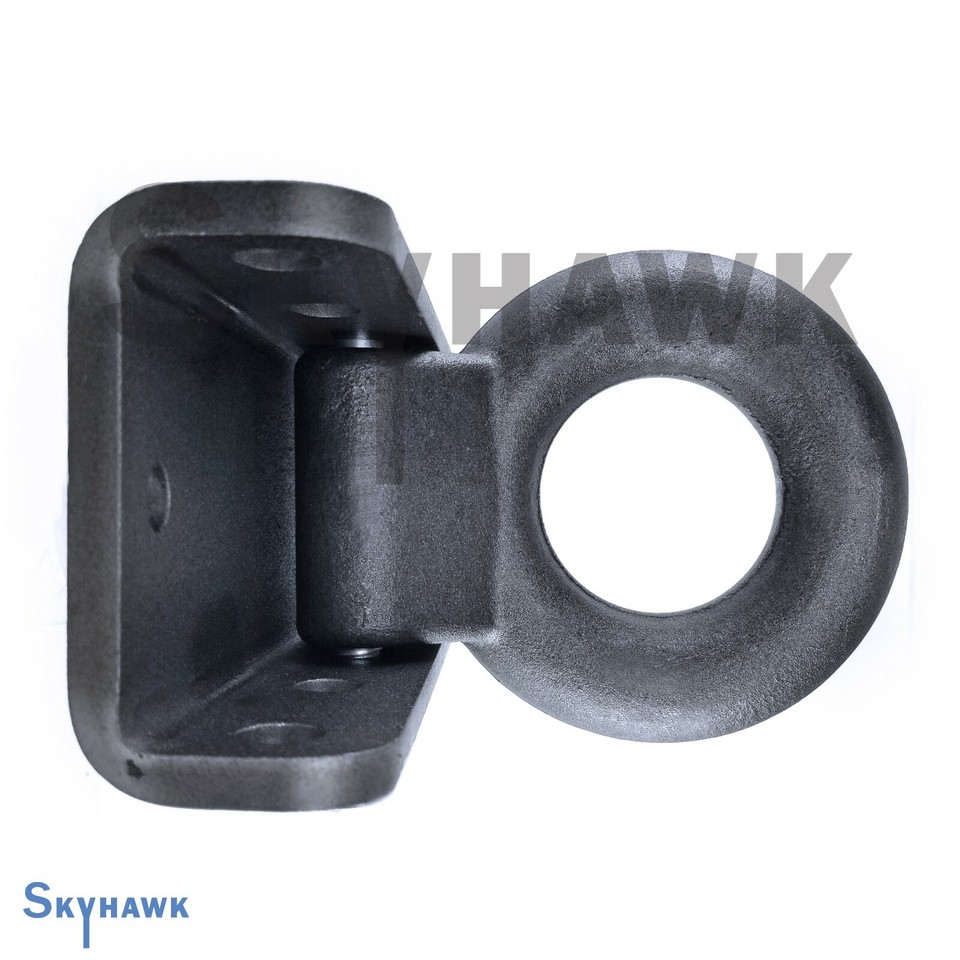 24k LB 5-Position Adjustable 3"ID Lunette Eye Tow Hitch Ring Pintle ...