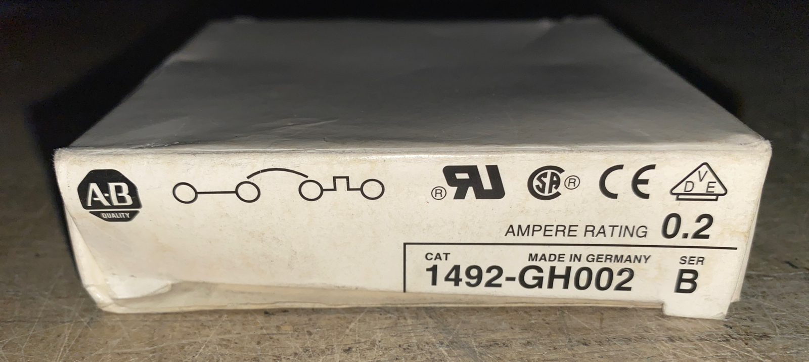 ALLEN BRADLEY 1492-GH002 SINGLE POLE 0.20 AMP CIRCUIT BREAKER 250VAC | eBay