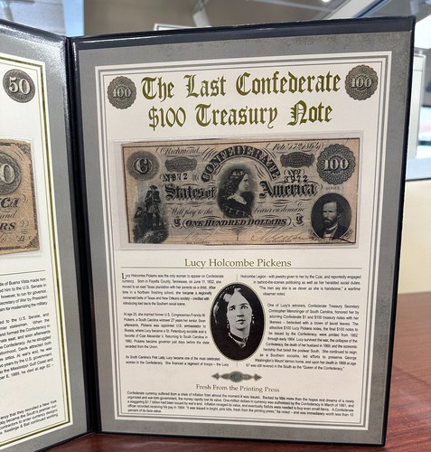 1864 The Last Confederate Treasury Notes $50 & $100 PCS Coin Album | eBay