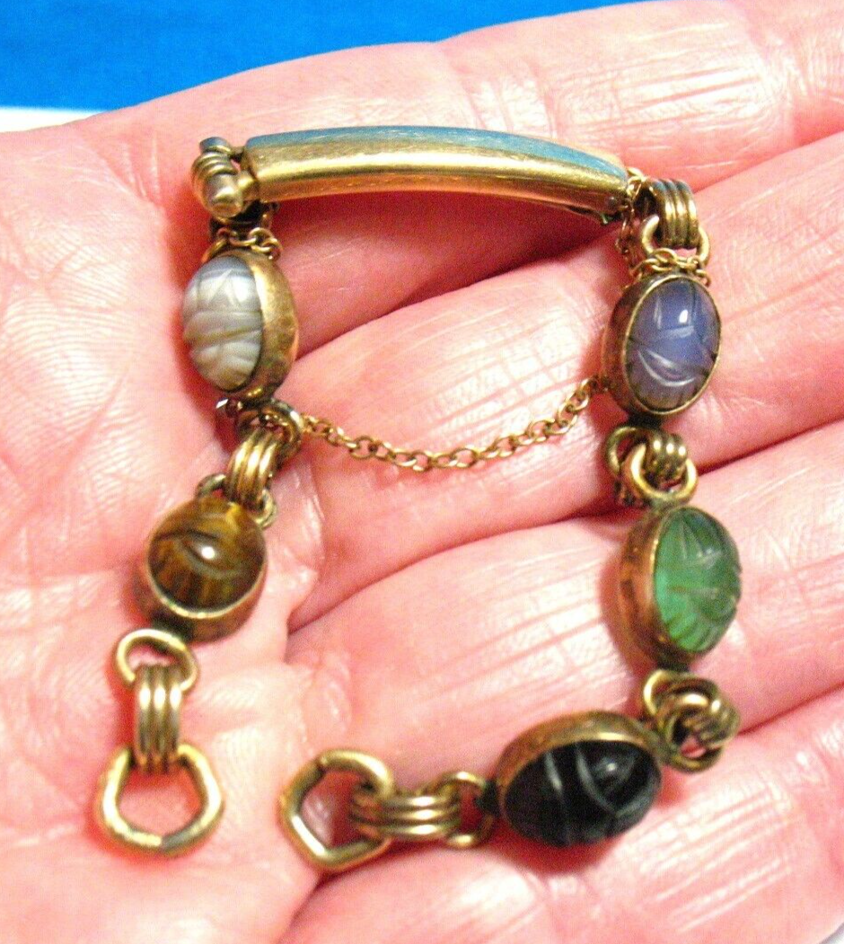 ADMARK GOLD FILLED SCARAB WATCH BAND 5 1/2 INCHES 6.6 GRAMS | eBay