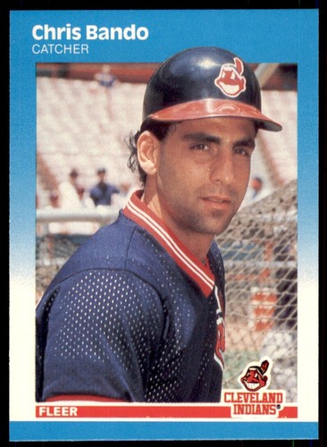 1987 Fleer Glossy Chris Bando . Cleveland Indians #243 | eBay