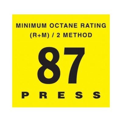 Gilbarco EU02001G001 Decal Octane 87 Enc/ECl Set of 2 | eBay