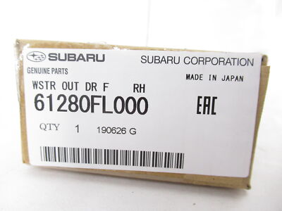 Genuine OEM Subaru 61280FL000 Passenger Front Belt Molding Weather ...