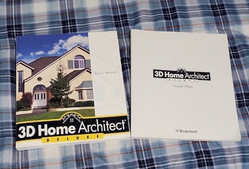 2 Book Lot 3D Home Architect Deluxe Users Manual Sample Plans Softcover ...