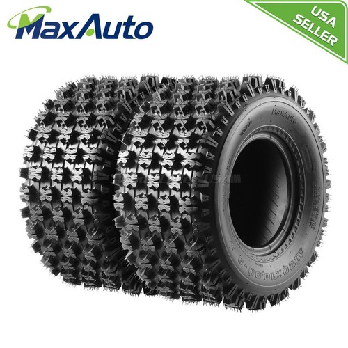 Set of 2 20x10-9 20x10x9 Rear ATV Tires for Yamaha YFZ350 Raptor 350 ...