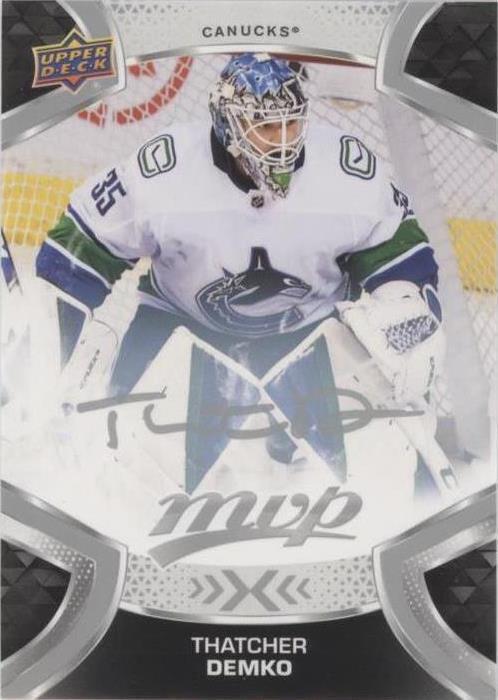 2021-22 Upper Deck MVP - Thatcher Demko #157 Silver Script for sale ...