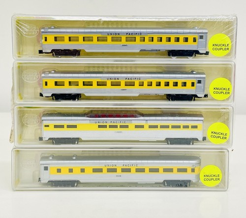 Model Power N Union Pacific Streamline 4 Car Passenger Set 83031-4 New ...