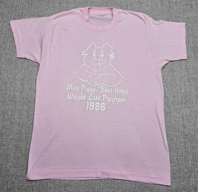 Vintage Miss Piggy Boss Hogg Shirt Mens XL 1986 Weight Loss Program ...