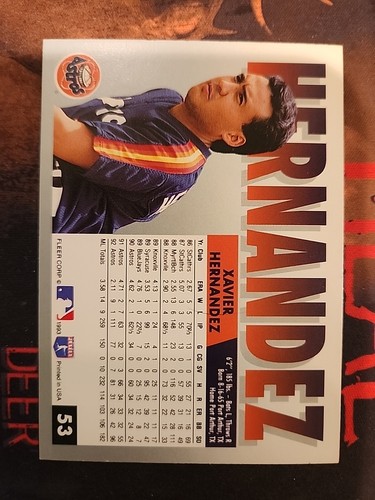 XAVIER HERNANDEZ 1993 FLEER AUTO SIGNED HOUSTON ASTROS | eBay
