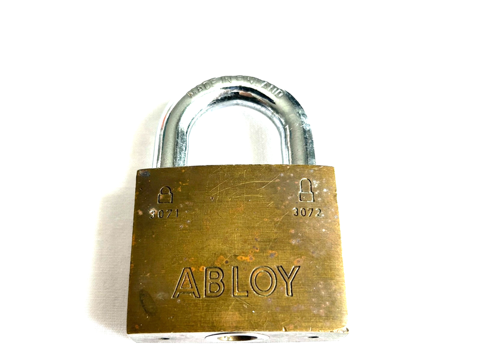 Vintage Abloy Model #3071 Lock Padlock w/ 1 Key Made in Finland | eBay