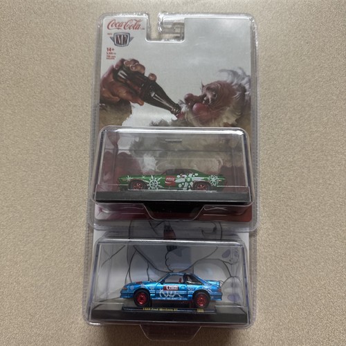 2024 M2 Machines Coke Dodge Challenger & Ford Mustang Chase Christmas ...