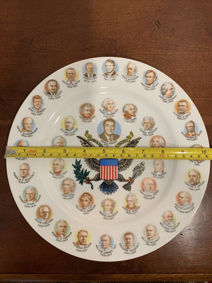 Presidents Souvenir Plate Featuring Ronald Reagan 200 Years Of ...