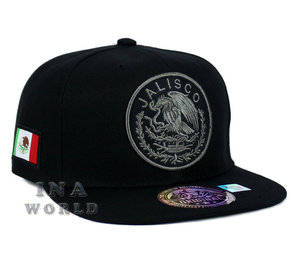 MEXICAN Hat MEXICO Federal Logo State Embroidery Snapback Flat Bill ...