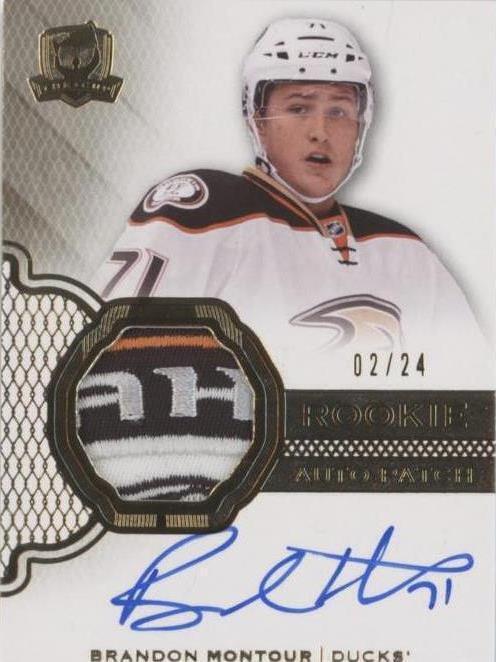 2016-17 Upper Deck The Cup - Rookie Auto Patch Brandon Montour #130 ...