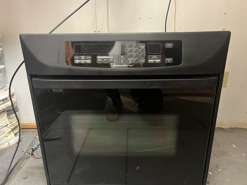 kitchenaid electric built-in thermal convection oven Model #KEBS107DBL4 ...